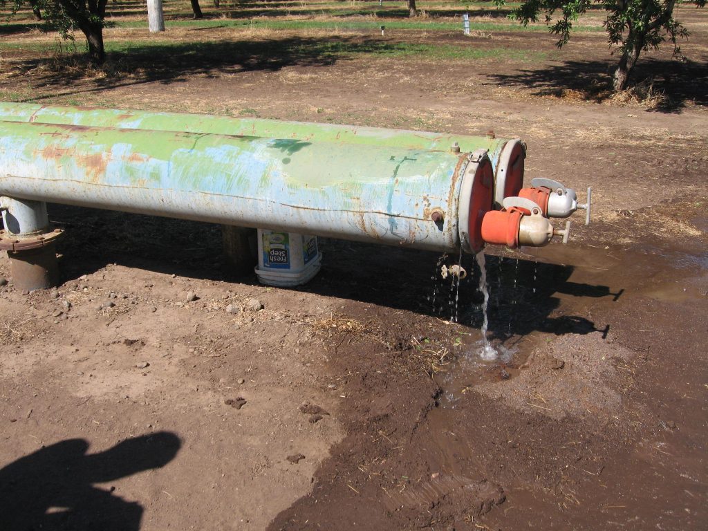 Leaks Contribute to Irrigation Inefficiency | West Coast Nut